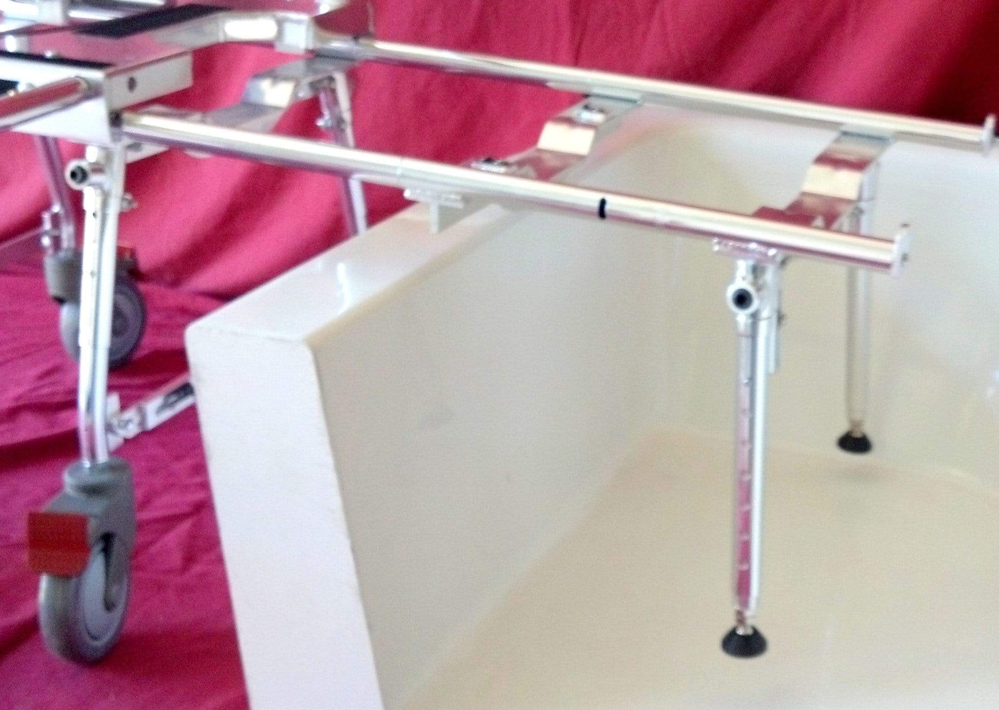 Portable Folding Commode Shower Tub Chair | Tub Slider - Go Mobility ...